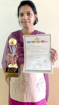Best District Teacher Award for Mrs. Rohini Sawarkar | Podar News