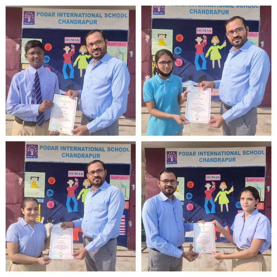 Achievement in Elementary Grade Drawing Examination - 2022 | Podar News