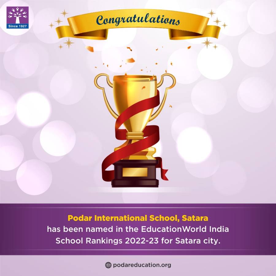 Congratulations to Podar International School Satara, for achieving ...