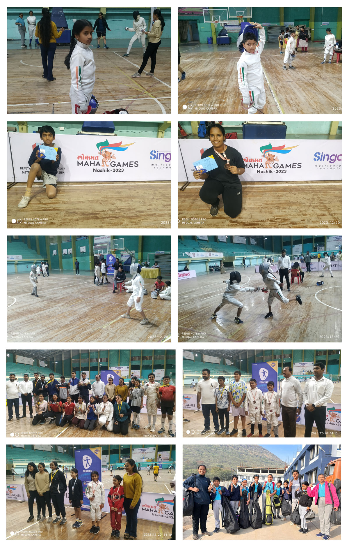 Achievement in Lokmat Maha Games Fencing Competition - 2023 | Podar News