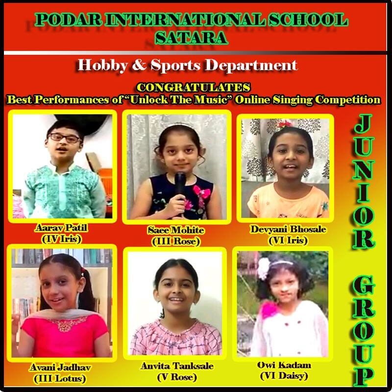 Podar International School Satara students are the winners of "Unlock ...